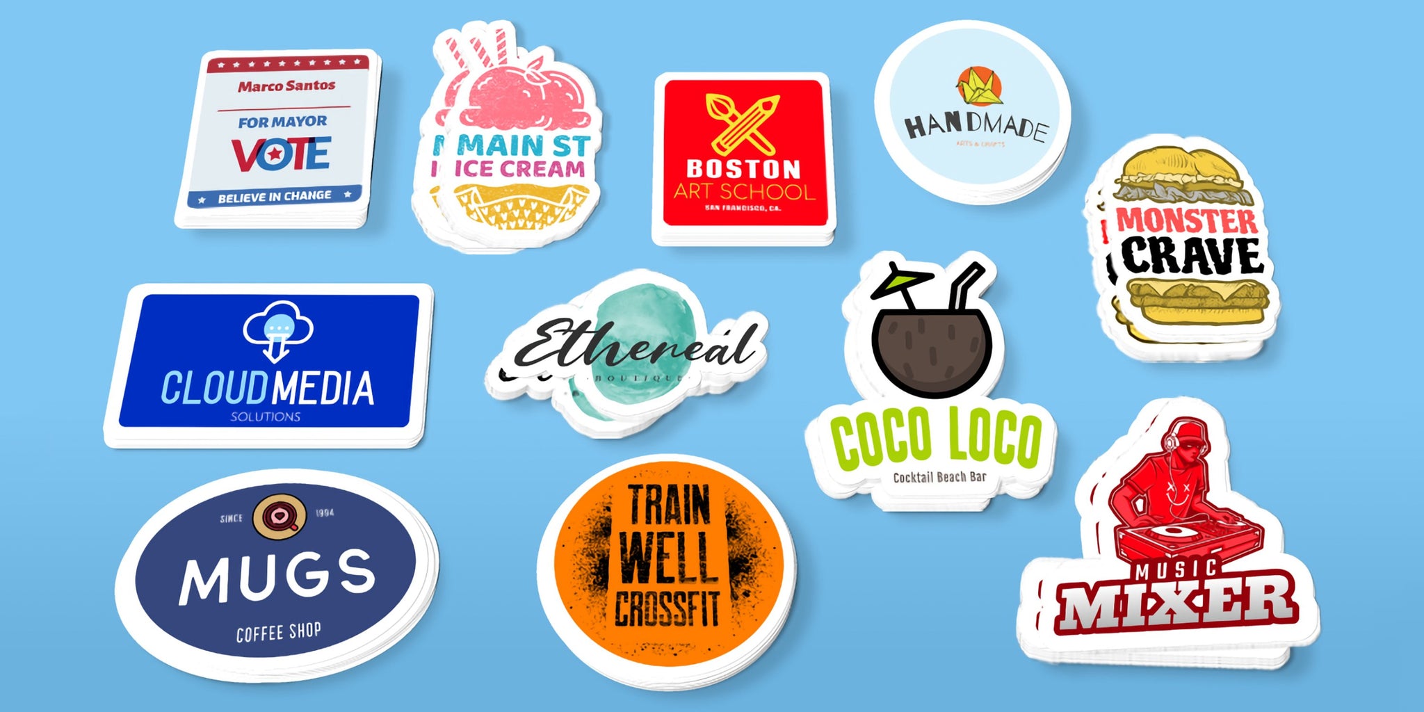 Custom Stickers | Make Your Own Stickers | instMerch