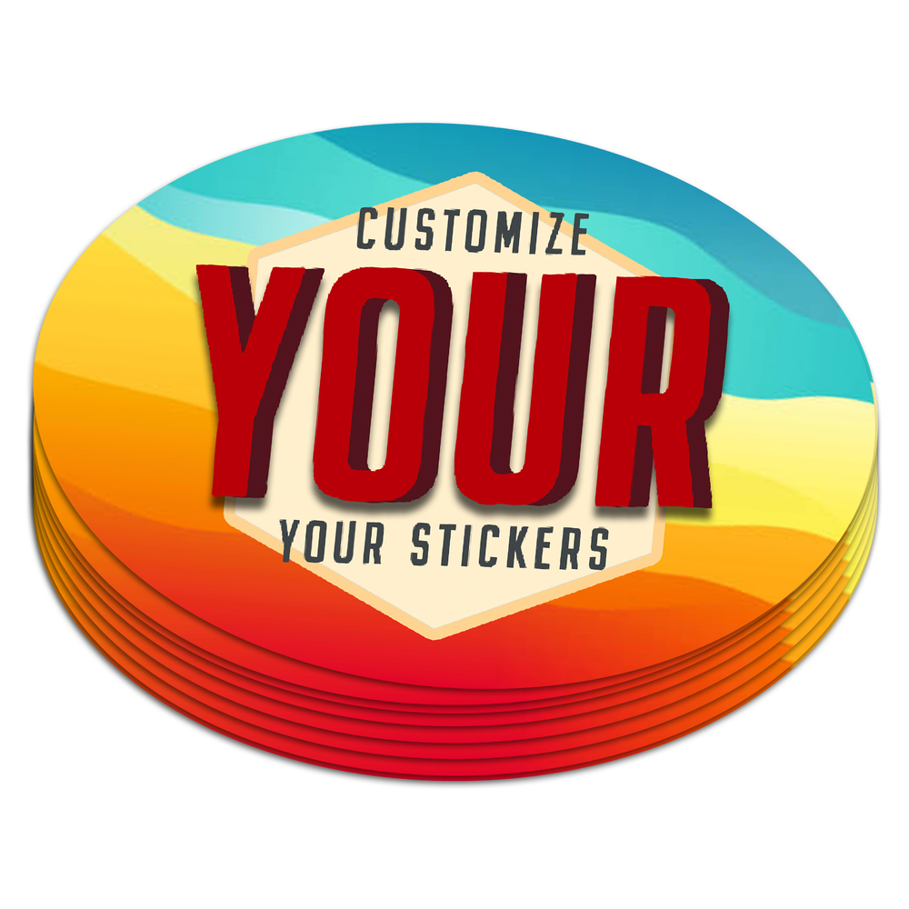 Custom Oval Stickers | instMerch